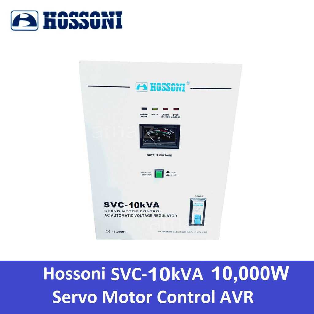 Hossoni AVR 10000W Servo Type Automatic Voltage Regulator SVC-10000 Se – Arnaizph