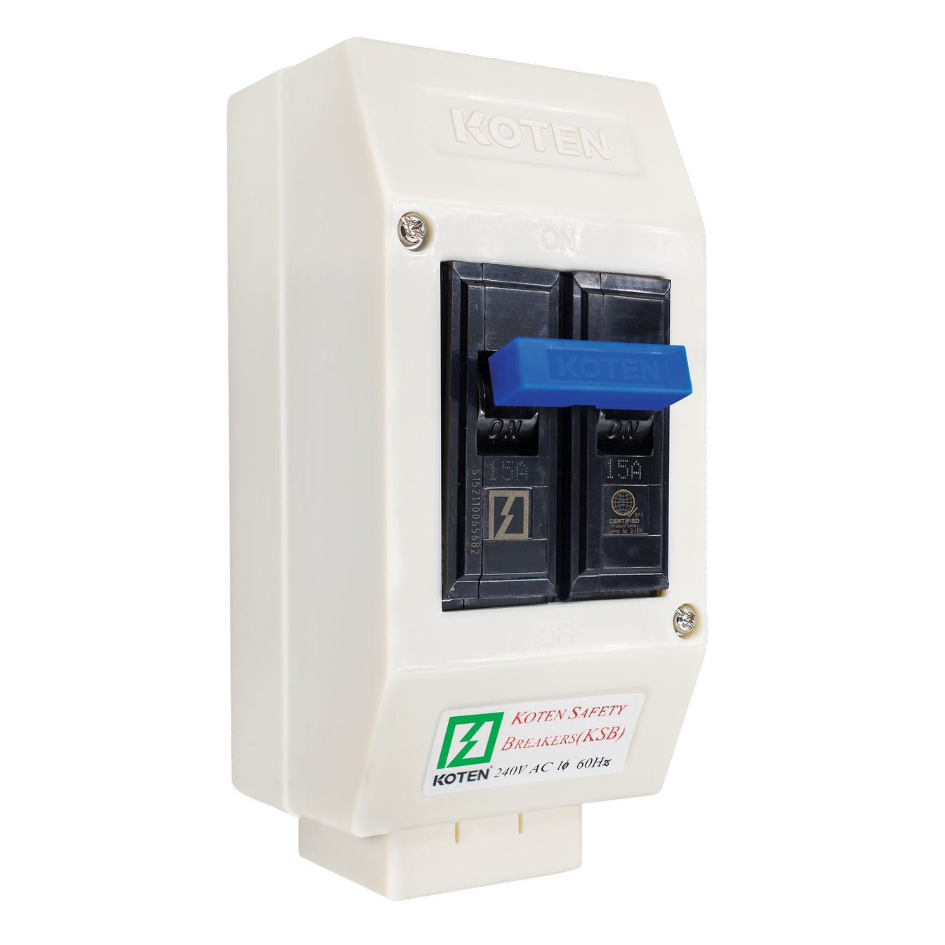 Koten KSB-S Safety Breaker With Outlet 2P 15 20 30 40 50 60 70 100 Amp ...