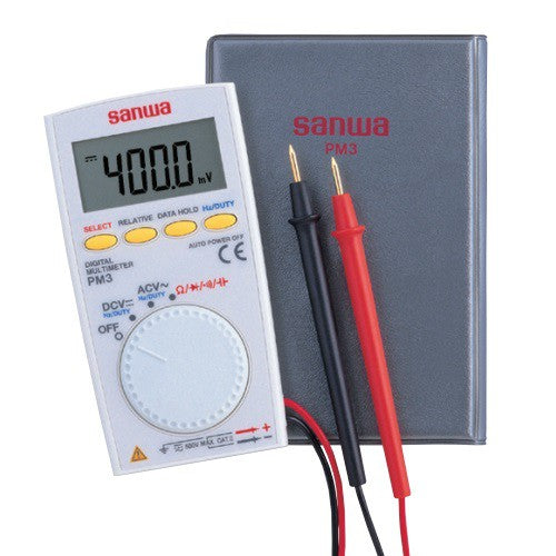 Sanwa PM3 Digital Multimeters Pocket Type AC/DC Voltmeter Resistance C ...