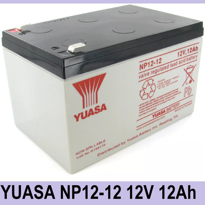 Yuasa Battery 12V 12Ah 20hr 12 Volts 12 Ampere NP12-12 Battery – Arnaizph