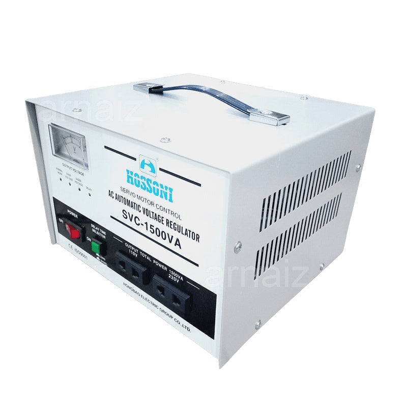 Hossoni AVR 1500W Servo Type Automatic Voltage Regulator SVC-1500 Serv ...