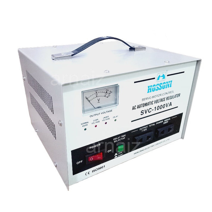 Hossoni AVR 1000W Servo Type Automatic Voltage Regulator SVC-1000 Serv ...