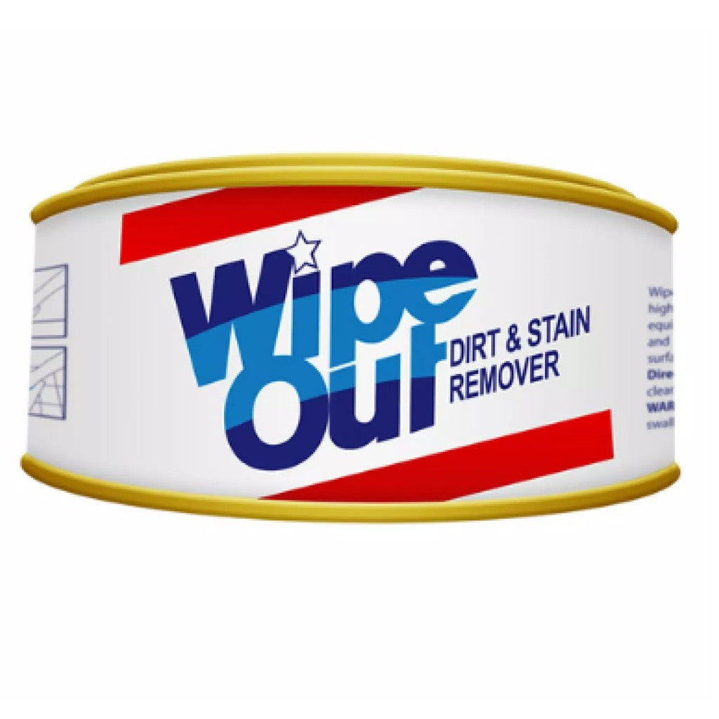 Wipe Out Dirt and Stain Remover 250g or 145g WipeOut in Metal Can or P ...