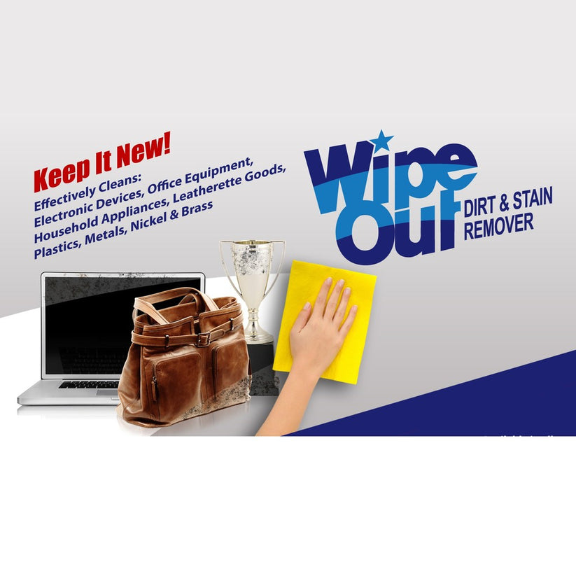 Wipe Out Dirt and Stain Remover 250g or 145g WipeOut in Metal Can or P ...