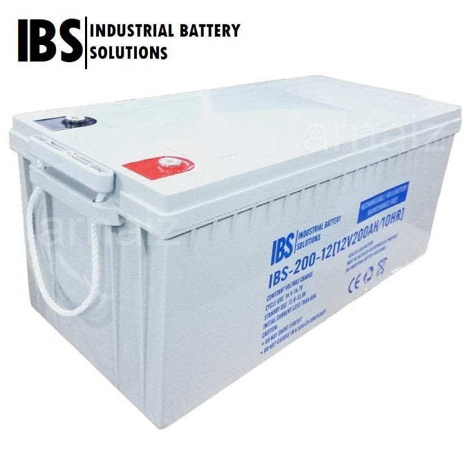 IBS 12V 200AH Rechargeable IBS-200-12 Valve Regulated Lead Acid VRLA B ...