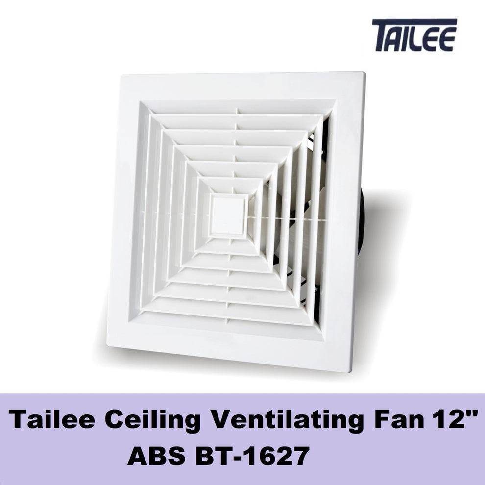 Tailee Ceiling Tubular Ventilating Fan 12" BT-1627 300mm Bush Bearing ...
