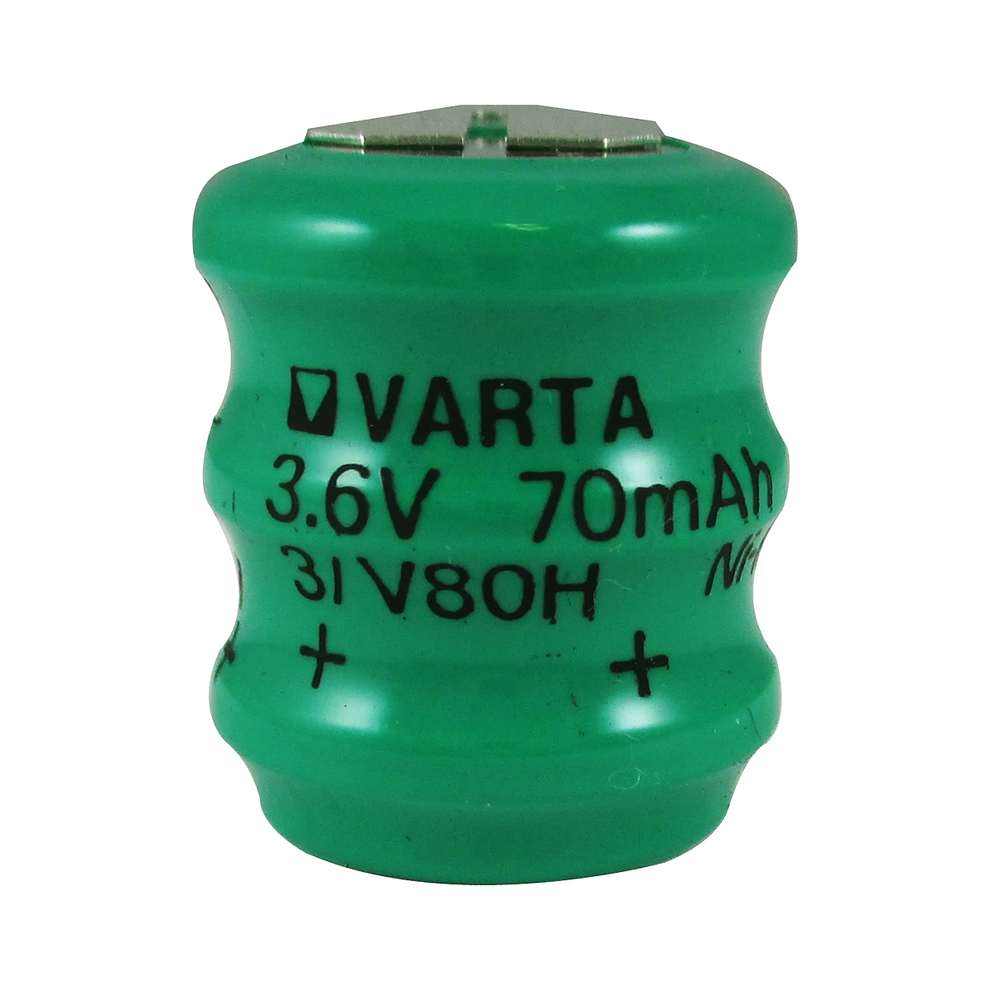 Varta 3/V80H (1pc) Rechargeable Ni-MH Battery Pack 3.6V 70mAh 3 Pin 2P ...