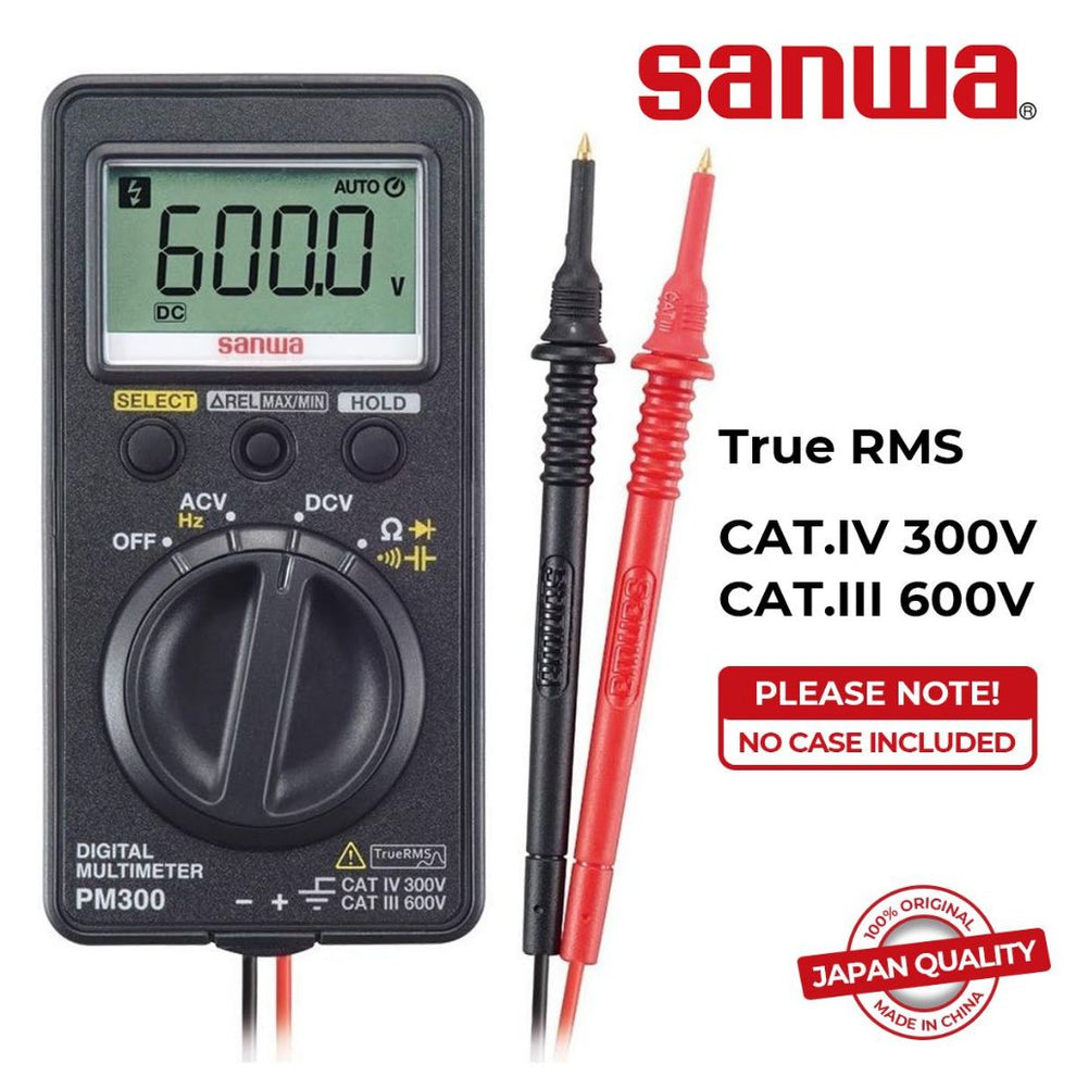 Sanwa PM300 True RMS Digital Multimeters Pocket Type Multimeter Tester ...