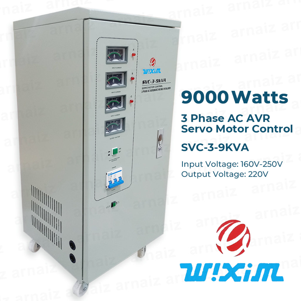 LQD Wixim 9000W 3 Phase AVR Automatic Voltage Regulator Servo Motor Ty ...