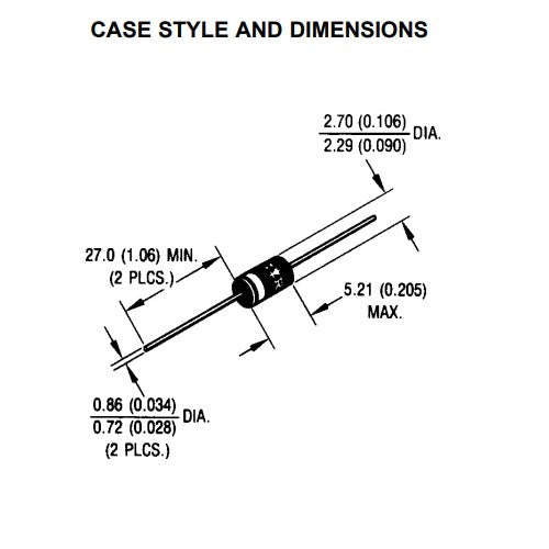21DQ04 Diode 40V 2A Schottky Discrete Diode Axial Leaded Schottky Rect ...