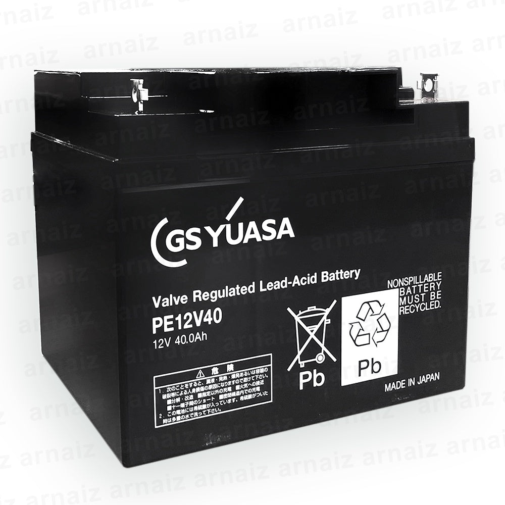 GS Yuasa 12V 40Ah SLA Rechargeable Battery PE12V40B2 Valve Regulated L – Arnaizph