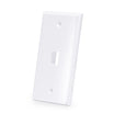 Faceplate Single Port IO Keystone Face Plate 1 Port ABS Wall Plate For ...