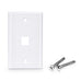 Faceplate Single Port IO Keystone Face Plate 1 Port ABS Wall Plate For ...