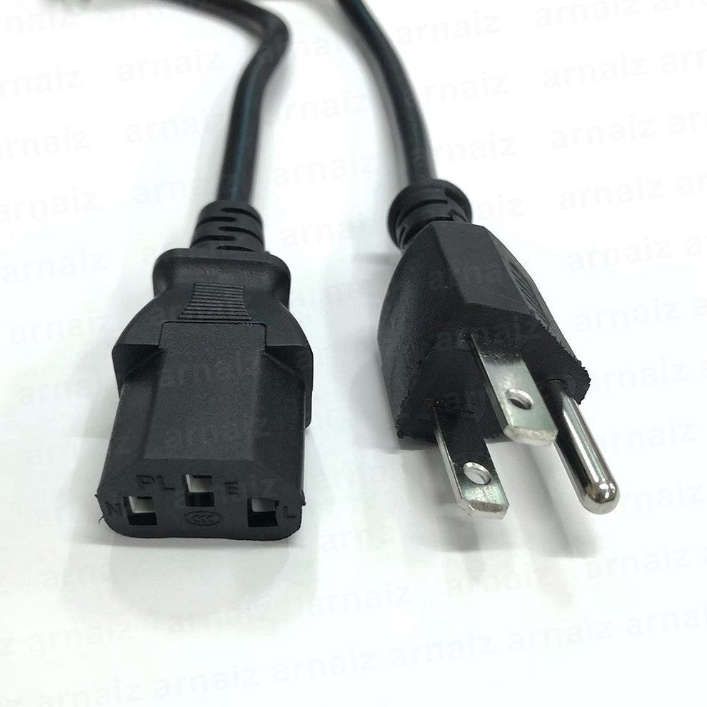 AC CPU Power Cord US Plug for PC Computer Printer Monitor Rice Cooker ...